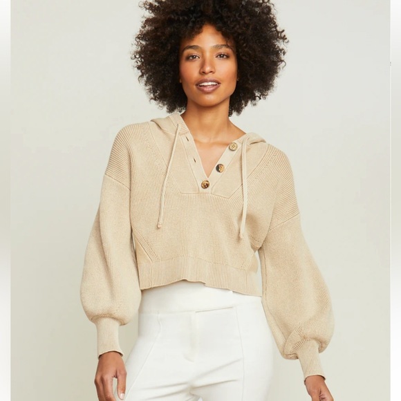 Veronica Beard | Sweaters | Veronica Beard Knit Ursina Crop Hoodie ...